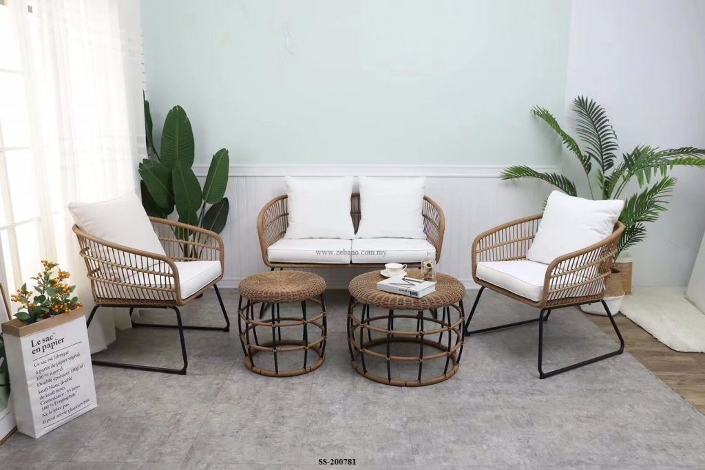 Rope modern outdoor sofa set